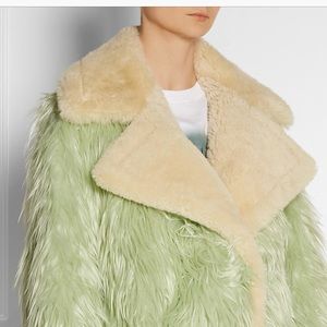 Coach | Jackets & Coats | Coach Green Fur Shearling Coat Xs Jacket ...